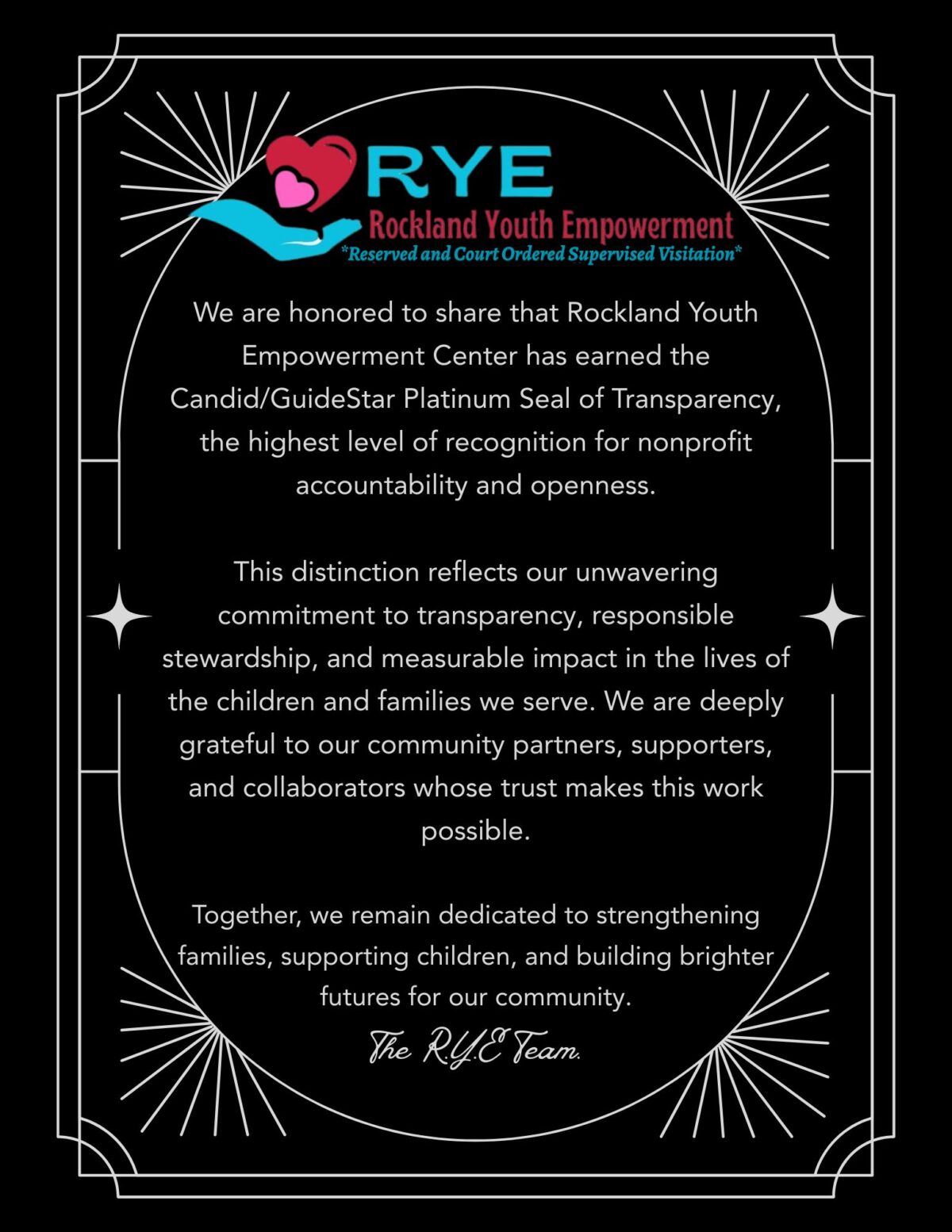 We earned the Candid/GuideStar Platinum Seal of Transparency – Rockland ...